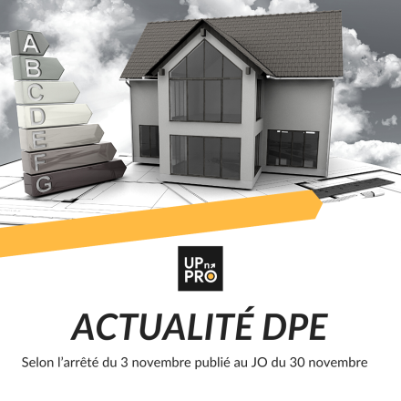 UPn'Pro - Arrêté DPE du 3 novembre 2022